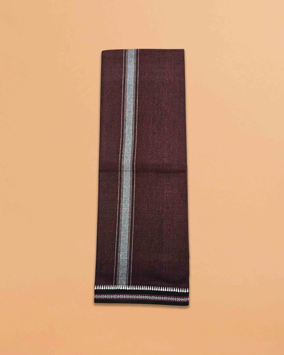 kerala Thalapathy Border Colour Dhoti-Maroon – Ambika Stores
